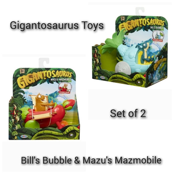 Jakks Pacific | Toys | Set Of 2 Gigantosaurus Toys Bills Bubble Mazus ...